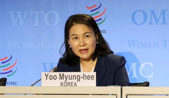 WTO 사무총장 후보로 나선 유명희, 위기 강조 : zum 뉴스