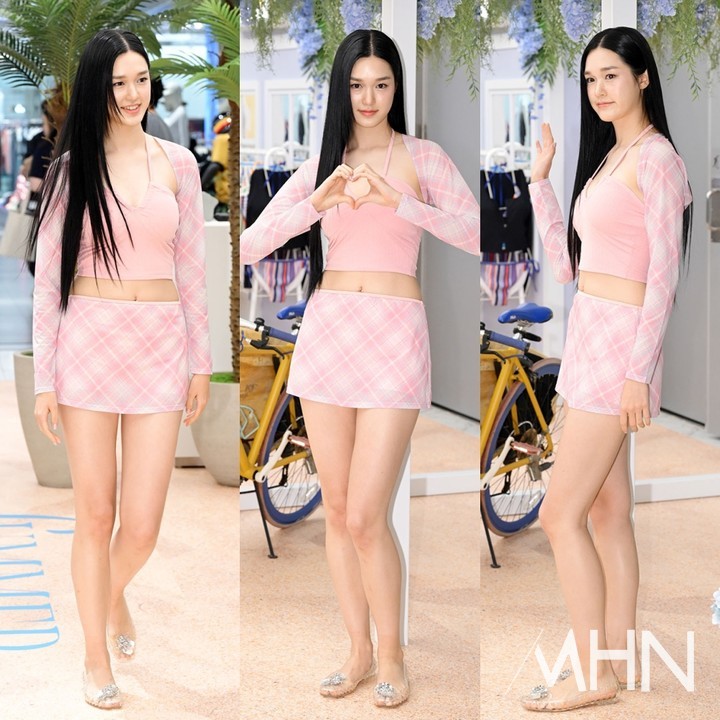 MHN스포츠 `스타블링Shot` | [포토] 이수현 `우월한 몸매로 완성한 수영복패션` : ZUM 뉴스