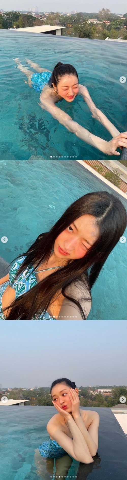 인`스타`그램 세상 오마이걸 유아 러블리 수영복 자태…매끈 어깨라인으로 섹시美[똑똑sns] Zum 뉴스