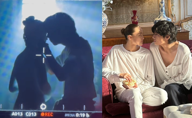 [연재] OSEN `★SHOT!` | `숨멎주의` BTS 뷔, 외국女와 키스 3초전..빠져드는 `눈빛` [★SHOT!] : ZUM 뉴스