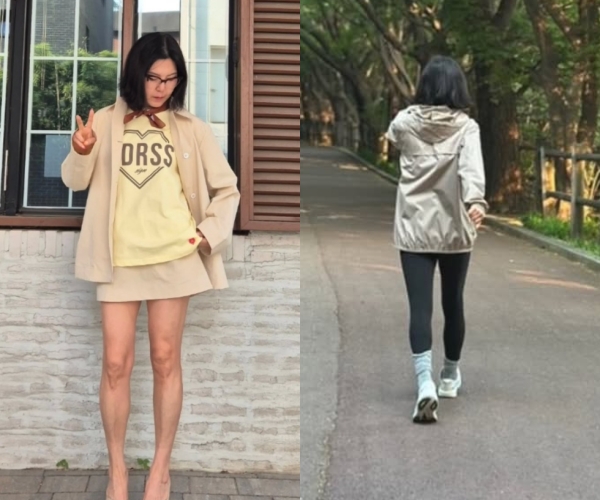 다이어트한 스타들 | ‘46kg’ 한혜연, 14kg 감량하더니…레깅스 굴욕없는 뼈말라 뒤태 : ZUM 뉴스