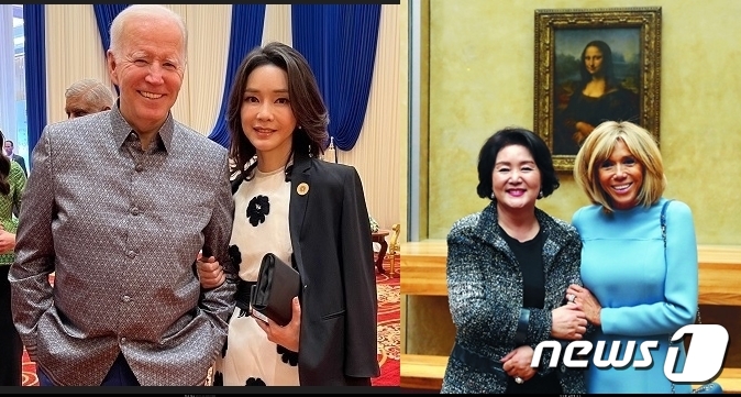 사진으로 보는 김정숙 여사 행보 고민정 `김정숙도 마크롱과 팔짱 마크롱이 이동을 권하면서 한 일…` Zum 뉴스