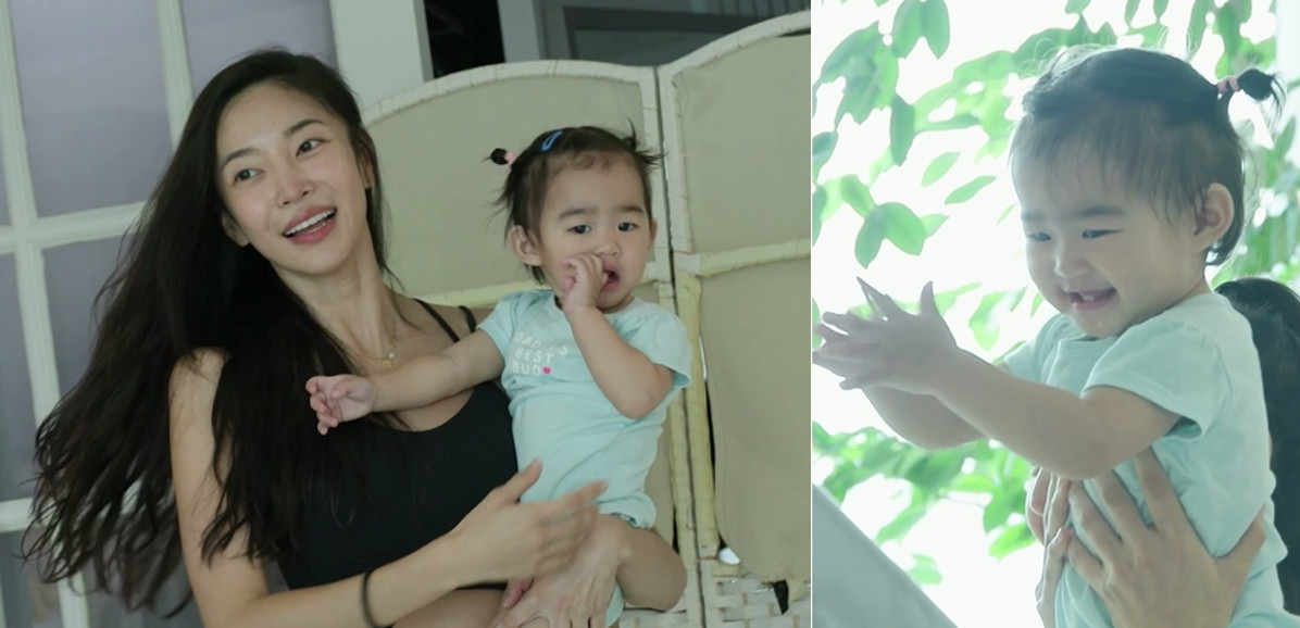 다이어트한 스타들 | 김윤지, 10㎏ 딸 들고 스쾃…`출산후16㎏ 감량해 168㎝에 47㎏` : ZUM 뉴스