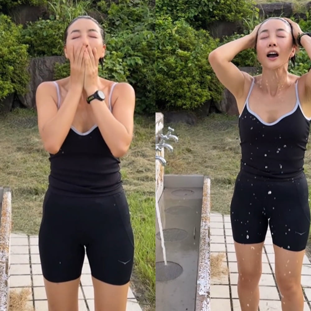 인`스타`그램 세상 | `168cm 48kg` 진서연, 대낮에 딱 붙는 옷 입고 `야외 샤워` 감행 : ZUM 뉴스