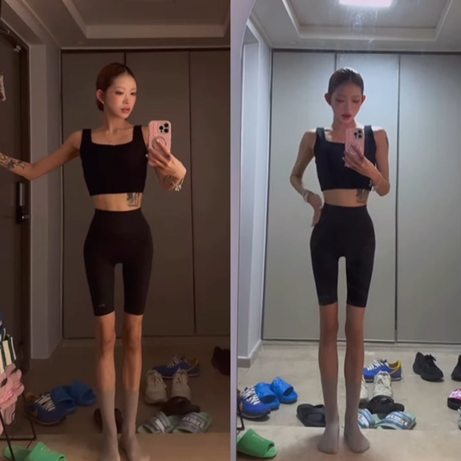 인`스타`그램 세상 | `170cm` 최준희, 깡마른 다리에 직각 어깨…`41kg` 만들고 `워너비` 됐다 : ZUM 뉴스