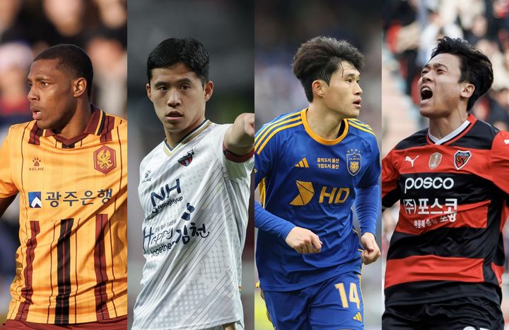 ACL과 프로축구 K리그 | 가브리엘·김현욱·이동경·정재희, K리그 3월 이달의 선수상 경쟁 : ZUM 뉴스